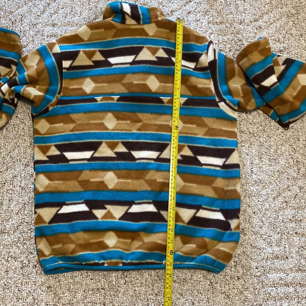 Rare Patagonia Snap T Synchilla Aztec Print Fleece Pu… - Gem